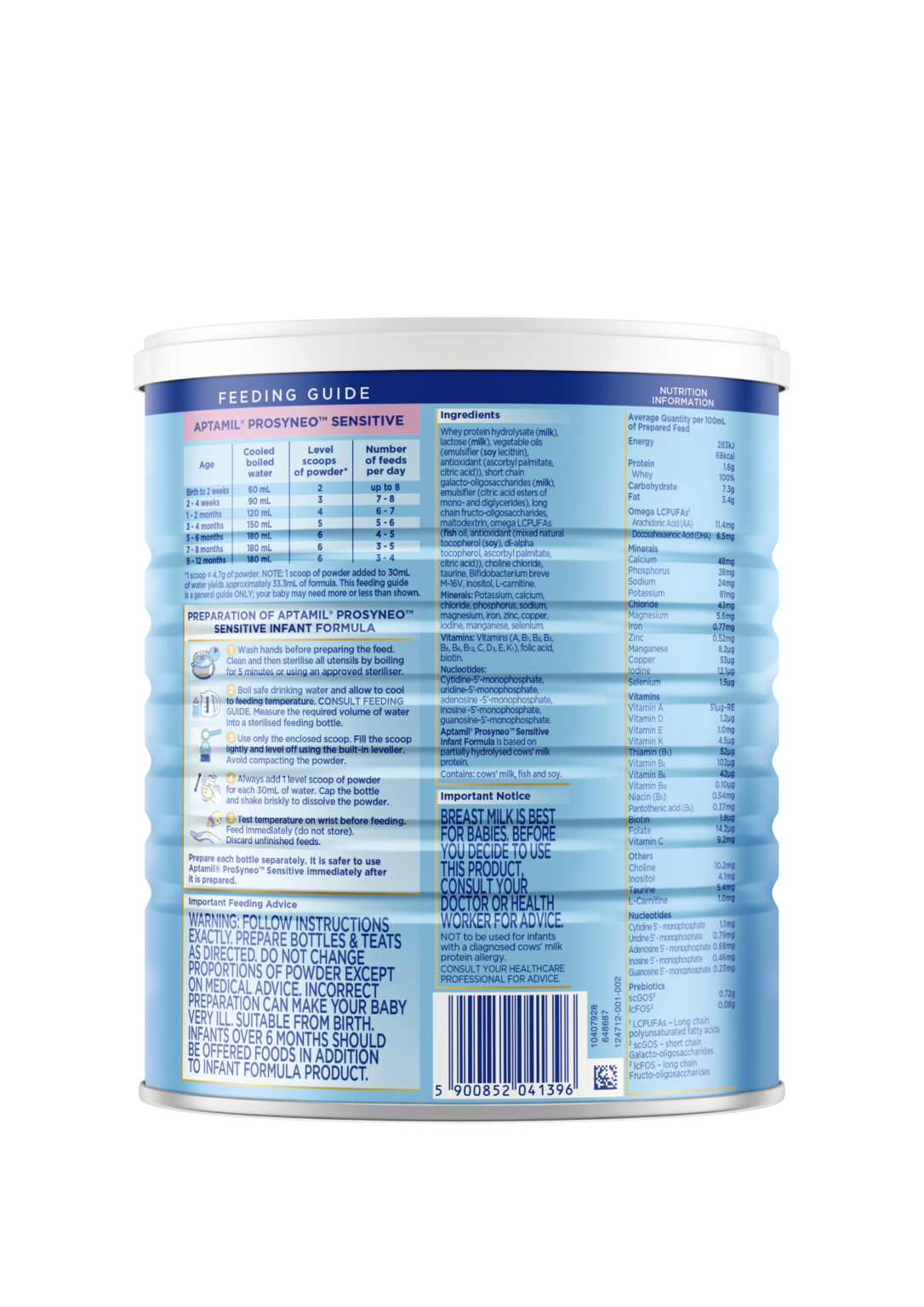 Aptamil Prosyneo™ Sensitive - Paediatrics | Nutricia